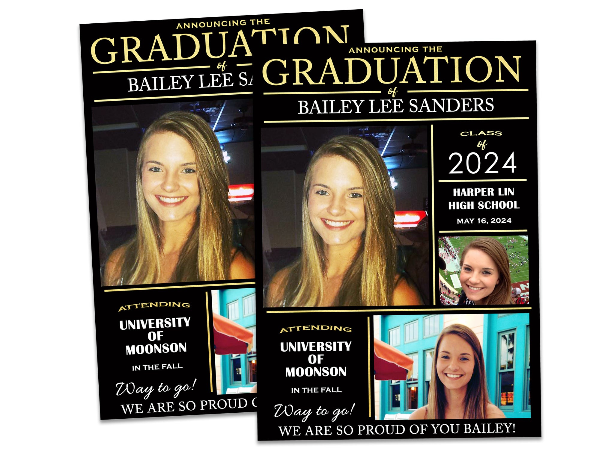 Magazine Cover Graduation Announcements | Party Print Express