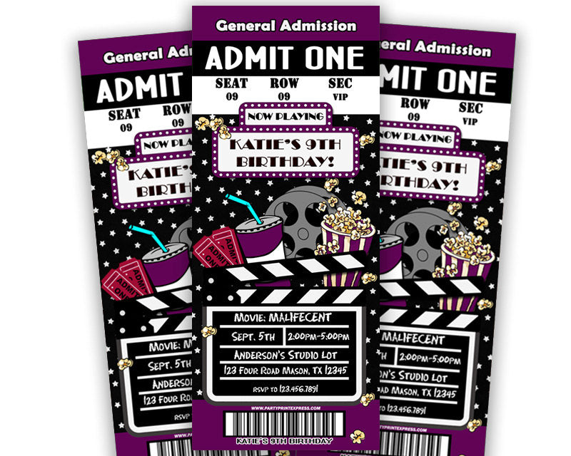 Vip Movie Ticket Template