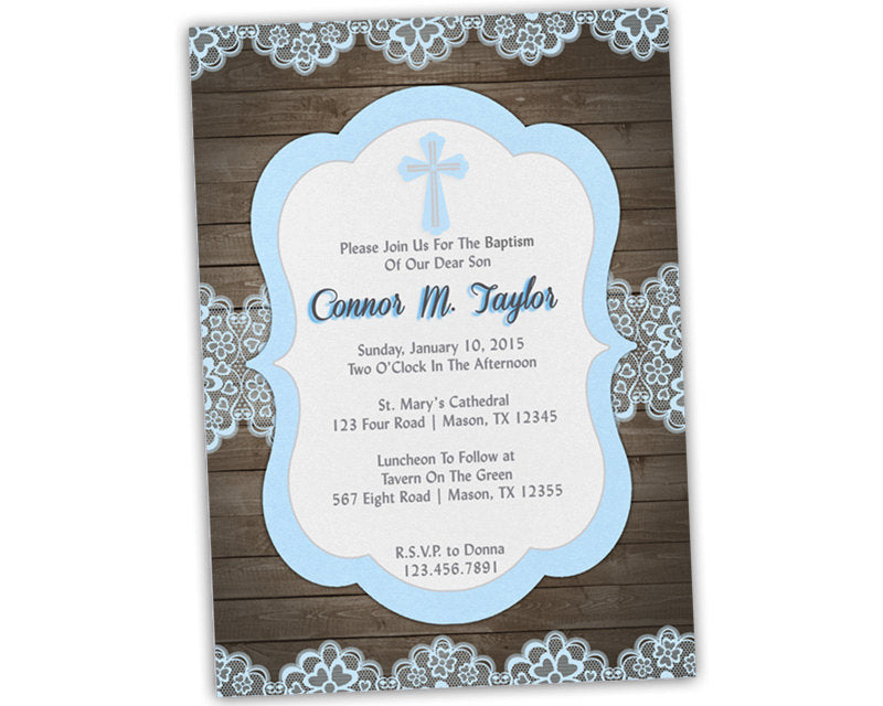 Catholic Baptism Invitations