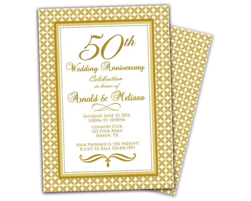 50th Wedding Anniversary Reception
